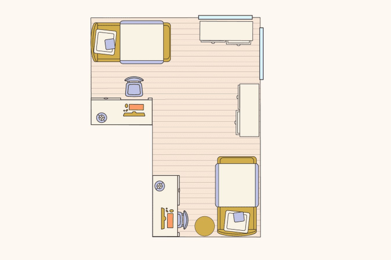 Mastering Bedroom Layouts: Strategies for Two Twin Beds - structure